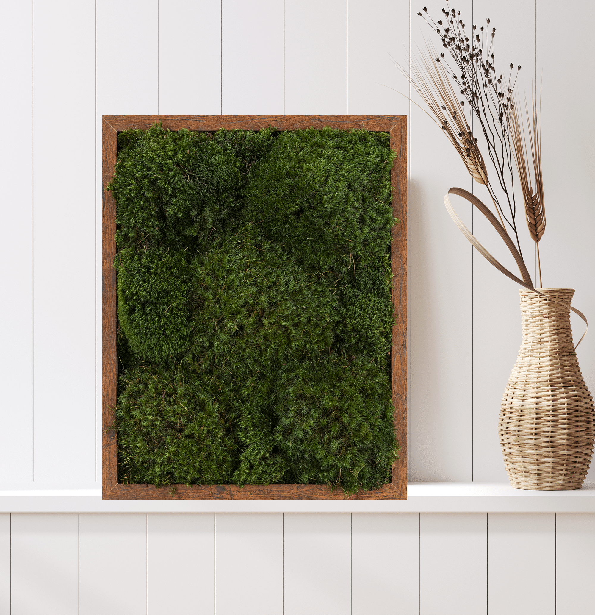 Live Mood Moss Wall Art in Brown, 11"x14" - Shop Now